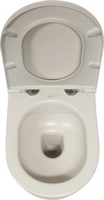 Isvea Isvea, INFINITY závěsná WC mísa, Rimless, 36,5x53cm, Ivory, 10NF02005-2K
