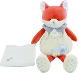 Doudou Dárková sada Plyšová liška Romarin s dečkou 28 cm / od 0 měsíců