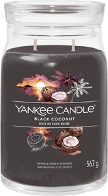 Yankee Candle vonná svíčka Signature ve skle velká Black Coconut 567g