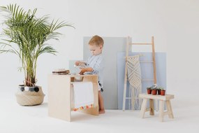 Dřevěná montessori koupelna pro děti - přírodní