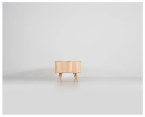 Televizní stolek z dubového dřeva Gazzda Ena, 225 x 42 x 45 cm