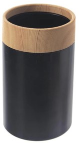 Orion Kosmetický kelímek a držák na kartáčky nebo štětce, černý s bambusem TUKAN 531339