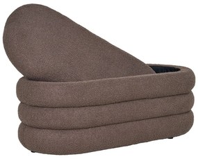 Hnědá lavice z textilie bouclé Dartford – House Nordic