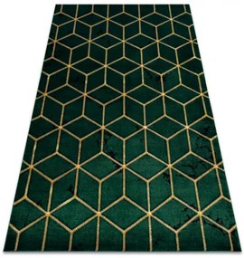 koberec EMERALD výhradní 1014 glamour, stylový krychle lahvově zel velikost 120x170 cm | krásné koberce cz