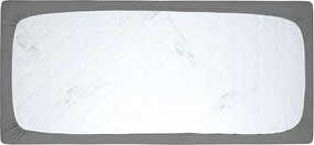 Jersey prostěradlo středně šedé na výšku matrace do 30 cm Velikost: 200 x 200