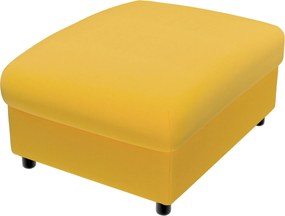 Potah na podnožku Vimle barva žlutá látka sametová