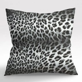 Ervi povlak na polštář bavlněný - Leopard šedý