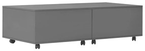vidaXL Konferenční stolek šedý s vysokým leskem 120 x 60 x 35 cm