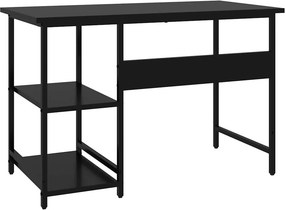 PC stůl černý 105 x 50 x 72 cm MDF a kov 20550
