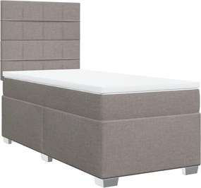 Box spring postel s matrací taupe 90x200 cm textil 3292675