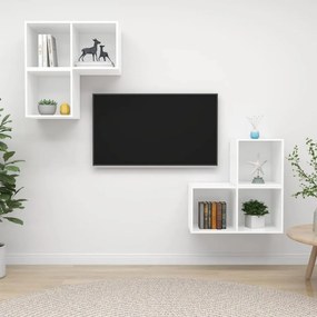 VidaXL TV skříňky 4 ks bílé dřevotříska 3079763