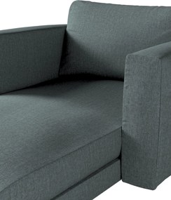 Potah na IKEA Norsborg šezlong s loketními opěrkami barva modrá látka pletený vzor