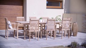 Nábytek Texim Faisal I. hranatý zahradní nábytek teak set 1+8