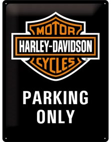 Postershop Plechová cedule: Harley-Davidson Parking Only - 40x30 cm