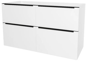 Mereo Mereo, Mailo, koupelnová skříňka 121 cm, černé madlo, Multidecor, CN593SBBIEL