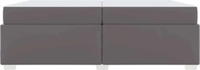 Rám postele Šedá 200 x 200 cm PVC 3399252