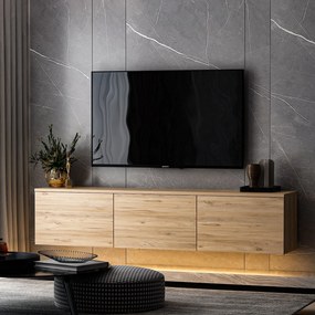 Kalune design Dřevěný TV stolek NEON 160x32 cm 382NRC1128