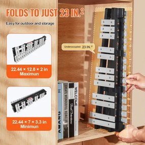 30 Note Glockenspiel xylofonový zvonek s paličkami, bicími tyčemi a taškou
