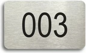 ACCEPT Číslo na dveře - typ 08 (50x30mm) - bílá tabulka - barevný tisk