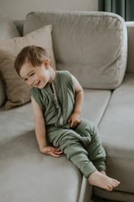 Sleepee Lehký spací pytel s nohavicemi ŠEDÝ z bavlny Zvolte rozměr: S (1 - 2 roky)