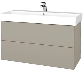 Dřevojas Koupelnová skříň VARIANTE SZZ2 100 Varianta: N01 Bílá lesk / D16 Beton tmavý