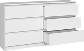 FALCO Komoda Malvína M6 140 bílá