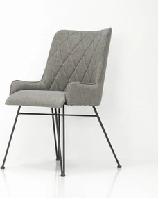 Designová jídelní židle Adesso šedá/černá