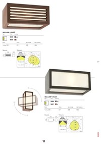 Redo 9897 - Venkovní nástěnné svítidlo BRICK 1xE27/23W/230V IP54 hnědá