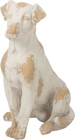 Béžová antik dekorace socha pes Antiqou French - 40*26*56 cm