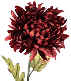 Umělá chryzantéma, v. 74 cm, vínová