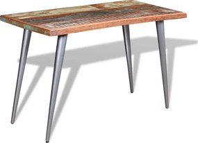 vidaXL Jídelní stůl masivní recyklované dřevo 120 x 60 x 76 cm [244242]