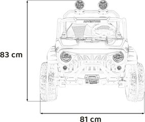 Elektrické autíčko PASSION 4x4 růžové