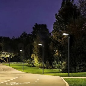 Brilagi-LED Venk. lampa se sloupem a kl. 3 m URBANLIGHT LED/100W/230V černá IP65