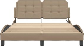 Rám postele s LED bez matrace Zadar cappuccino 140 x 200 cm 3214114