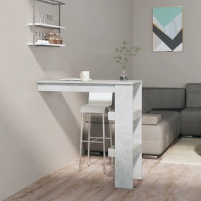 vidaXL Nástěnný barový stolek 102x45x103,5 cm kompozitní dřevo [811782] Barva: Betonová šedá