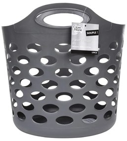 Koš na prádlo FLEX 28 L šedý