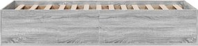 Rám postele šedý sonoma 100 x 200 cm kompozitní dřevo 3281054