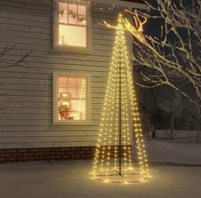 vidaXL Vánoční stromek kužel 732 ch LED diod 160 x 500 cm [343495] Barva: Teplá bílá