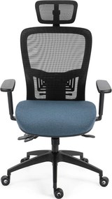 Ergonomická kancelářská židle MERTON - modrá síťovina