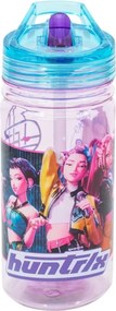 Láhev na pití KPop Demon Hunters, motiv HUNTR/X s brčkem - 475 ml