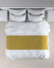 Hotelový přehoz – běhoun Velvet 60x200 cm barva zelená látka lesklé, sametová