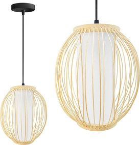 Toolight Toolight, stropní svítidlo 1xE27 APP1634-1CP, přírodní hnědá, OSW-03616