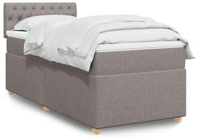 Box spring postel s matrací taupe 90x190 cm textil 3286546