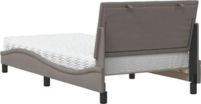 Postel s matrací Hanko taupe 100 x 200 cm textil 3310514
