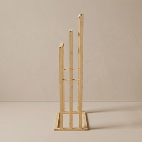 Bambusový stojan na ručníky 3-podlažní, 40 x 24,5 x 80 cm