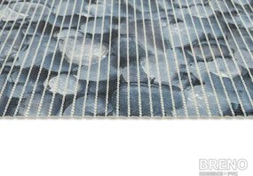 Breno Koupelnová pěnová předložka SOFTY-TEX 79910.7 oblázky, šíře 130 cm, Šedá/Modrá