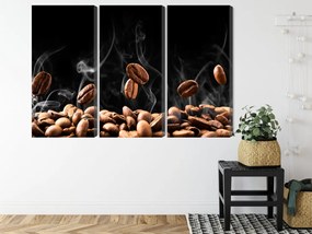 Vícedílný obraz Horká Kávová Zrna Nedostatek Nedostatek Plátno Canvas 180x120