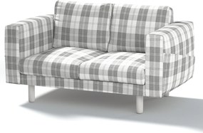 Potah na pohovku IKEA Norsborg 2-místná barva šedá látka pletený vzor, vzorované