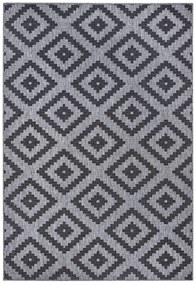 NORTHRUGS - Hanse Home koberce Kusový koberec Twin-Wendeteppiche 105466 Night Silver – na ven i na doma - 200x290 cm