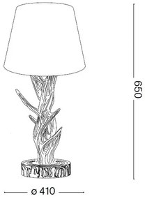Ideal Lux - Stolní lampa CHALET 1xE27/60W/230V paroží